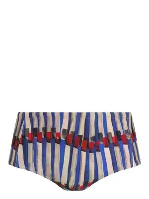 LYGIA & NANNY Striped Printed Swimming Trunks - Neutrals