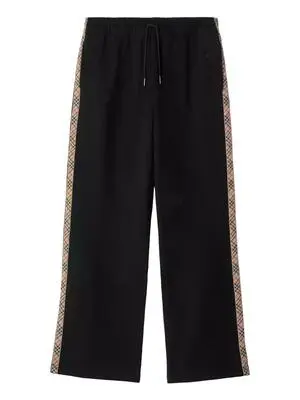 Burberry Equestrian Knight-design Track Pants - Black