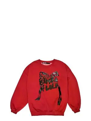 Bimba Y Lola Graphic-print Cotton Sweatshirt - Red