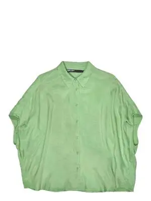 Bimba Y Lola Buttoned Cape Shirt - Green