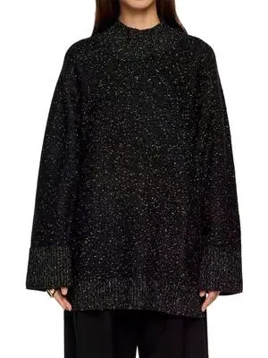 Bimba Y Lola High-neck Textured Top - Black