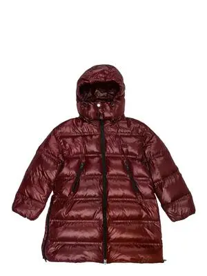 Bimba Y Lola Hooded Puffer Coat - Red