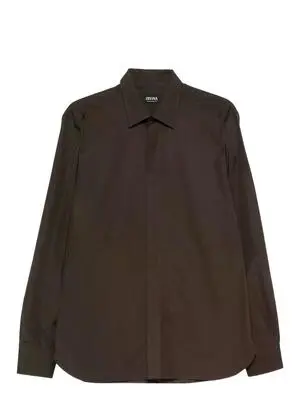 Zegna Classic-collar Shirt - Green