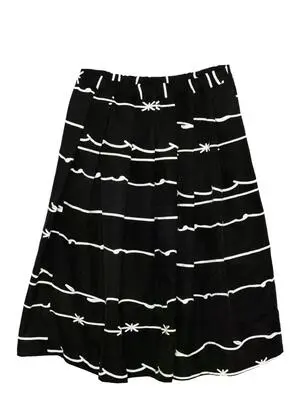 BLACK COMME DES GARÇONS Printed Skirt - Black