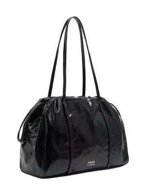 Bimba Y Lola Gathered Shoulder Bag - Black