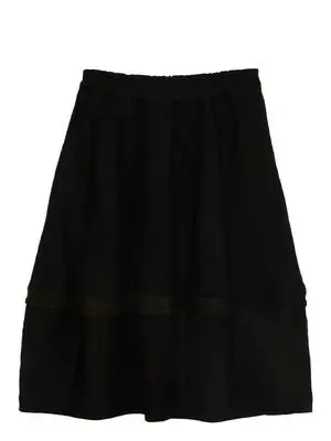 BLACK COMME DES GARÇONS Panelled Skirt - Black