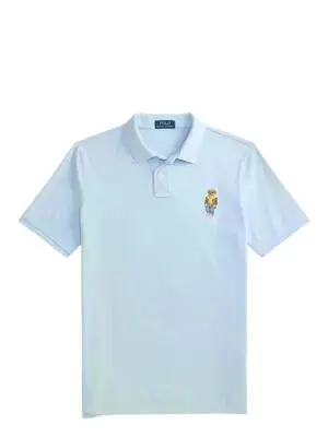 Polo Ralph Lauren Polo Bear-embroidered Polo Shirt - Blue