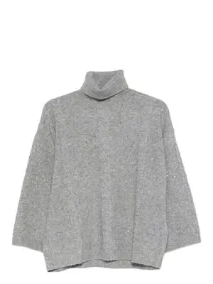 Marella Lido Roll-neck Sweater - Grey