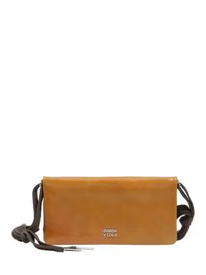 Bimba Y Lola Coated Leather Mini Bag - Brown