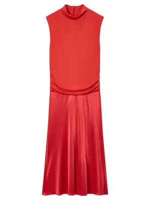 Giorgio Armani Viscose Double-jersey Midi Dress - Red