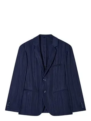 GIORGIO ARMANI Viscose Technical Twill Single-breasted Jacket
