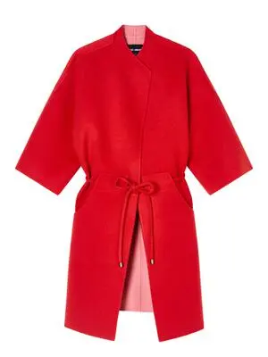 Giorgio Armani Double Wool Coat - Red