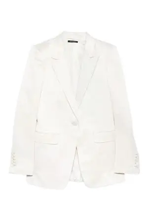 TOM FORD Flap-pocket Single-breasted Blazer - Neutrals