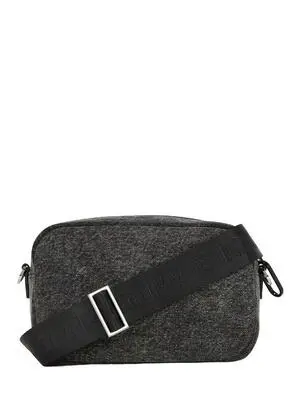 Karl Lagerfeld Logo-patch Crossbody Bag - Black