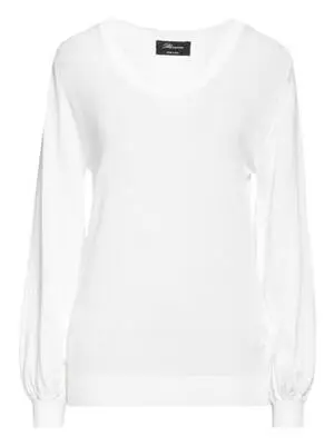 Blumarine Knitted Crewneck Sweater - White
