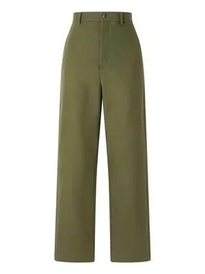 Wardrobe.NYC Cotton-drill Straight-leg Pants Beige