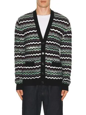 Missoni Buttoned Cardigan - Blue & Green Tones