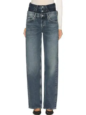 AGOLDE Elson High Rise Loose Jeans - Pendulum & Portrait