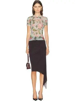 Magda Butrym Floral T-shirt - Light Blue