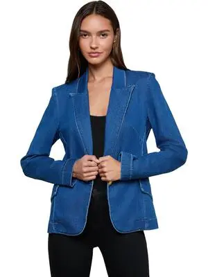 L'Agence Baldwin Denim Blazer - Pandora