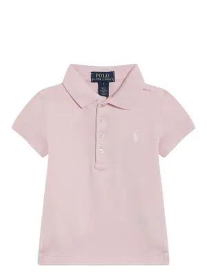 Polo Ralph Lauren Cotton Polo Shirt With Embroidered Logo Pink