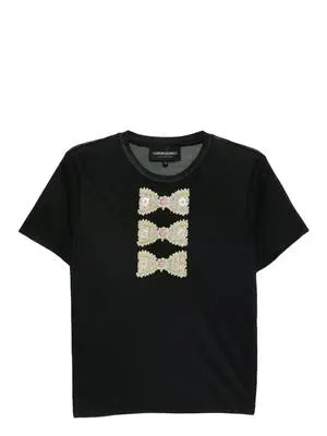Cynthia Rowley Foil-print T-shirt - Black