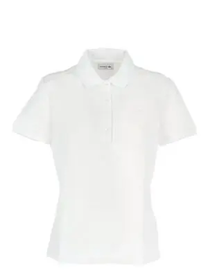 Lacoste Button-up Polo Top - White