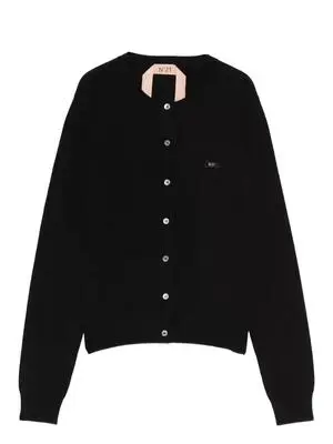 N°21 Button-up Cardigan - Black