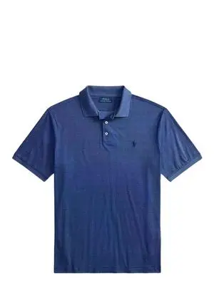 Polo Ralph Lauren Short-sleeve Check-pattern Polo Shirt - Blue