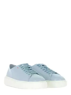 Santoni Fuzz 3 Platform Lace-up Pumps - Blue