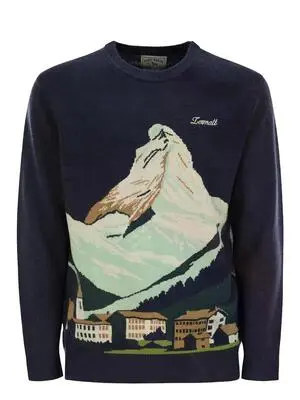 MC2 SAINT BARTH Graphic Sweater - Blue