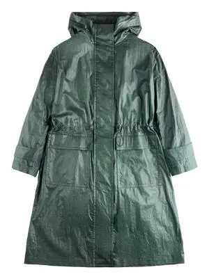 FAY Hooded Drawstring Parka - Green