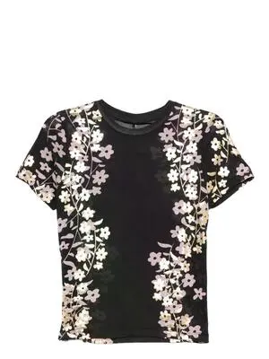 Cynthia Rowley Foil-print T-shirt - Black