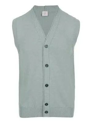 Eleventy V-neck Buttoned Gilet - Grey