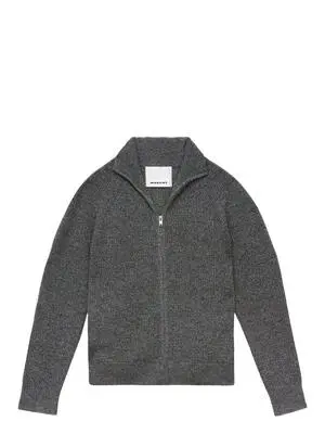 MARANT Benett Zip-Up Cardigan Grey