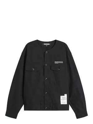 NEIGHBORHOOD No Collar Shirt - Black