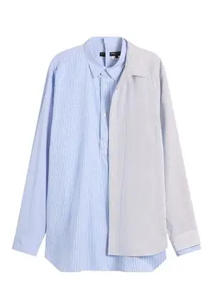 Comme Des Garçons Stripe Shirt - Blue