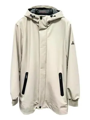 HESKIMO Zip-fastening Hooded Coat - Neutrals