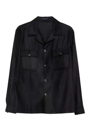 Tagliatore Buttoned-pocket Jacket - Blue
