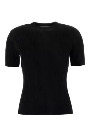 Gimaguas Rina Cable-knit T-shirt - Black