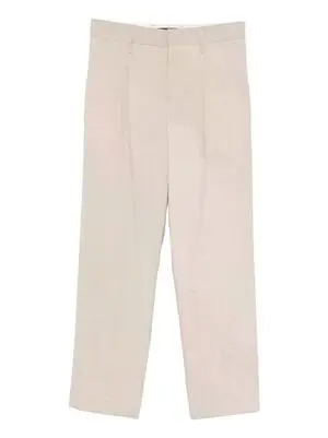 FEDERICO CINA Belt-loop Pleated Trousers - Neutrals