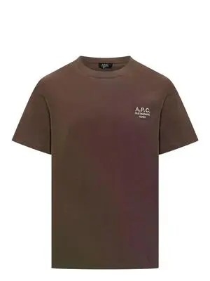 A.p.c. Logo-motif T-shirt - Brown