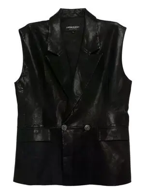 CYNTHIA ROWLEY Leather Waistcoat