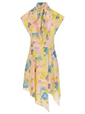 Stella McCartney Floral Tie Dress - Yellow