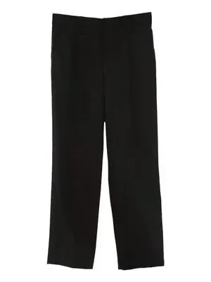 FEDERICO CINA Pleated Belt-loop Trousers - Black