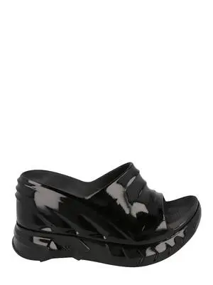 Givenchy Marshmallow Wedge Slides - Black