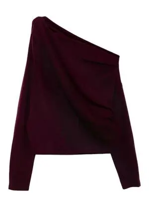 THE SEI Asymmetric Draped Jumper - Purple
