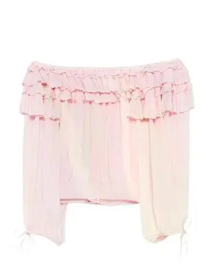 Cynthia Rowley Ruffled Blouse - Pink