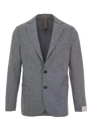 Eleventy Buttoned Blazer - Grey