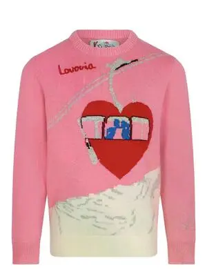 MC2 SAINT BARTH Graphic-heart Jumper - Pink